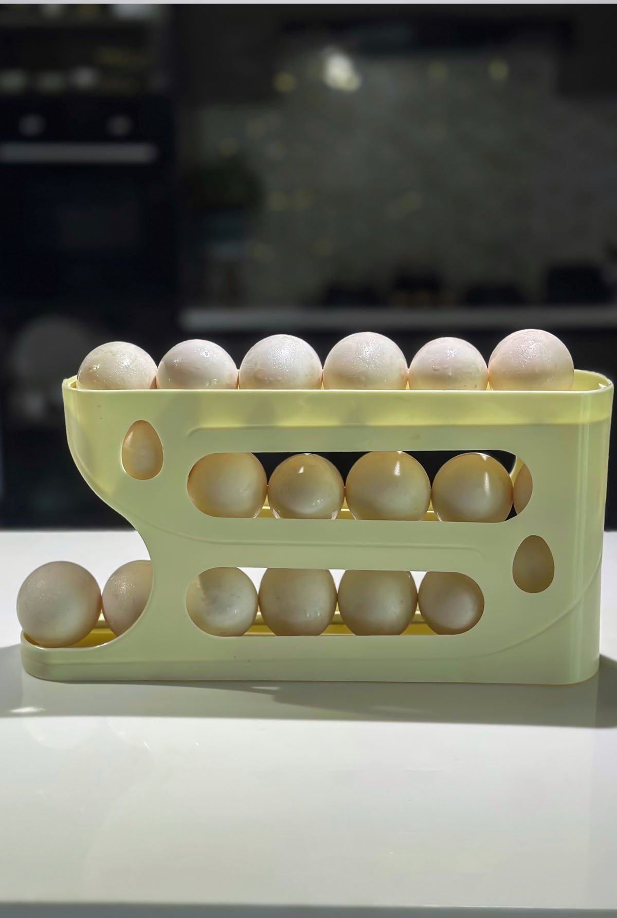 Egg Storage Tray – Space-Saving Rolling Design – Hashly.in